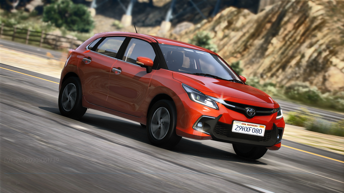 Toyota Glanza 2022 Car Mod GTA 5 – GTAINDIAMODS