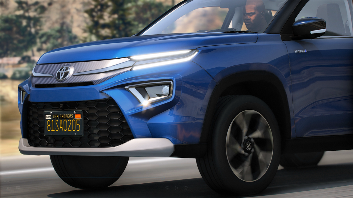Toyota Urban Cruiser Hyryder 2022 Car Mod GTA 5 – GTA India Mods