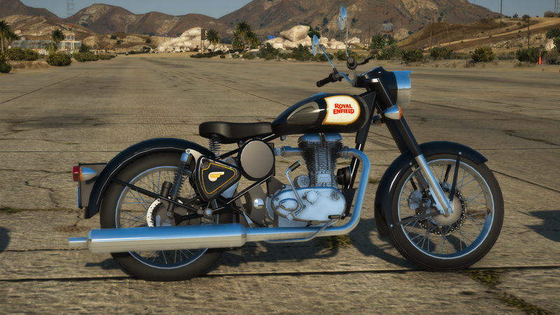 Royal Enfield Bullet 350 Classic Bike Mod GTA 5 – GTA India Mods