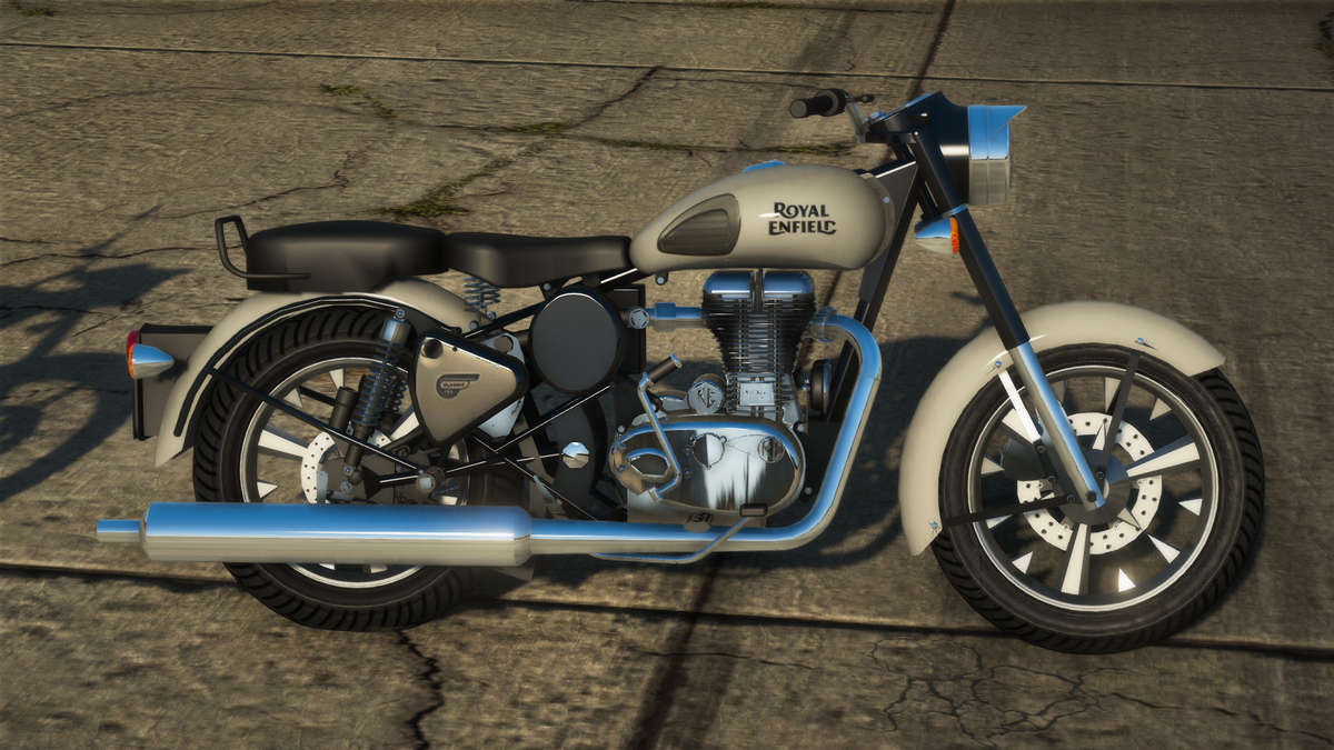 Royal Enfield Bullet 350 Classic Bike Mod GTA 5 – GTA India Mods